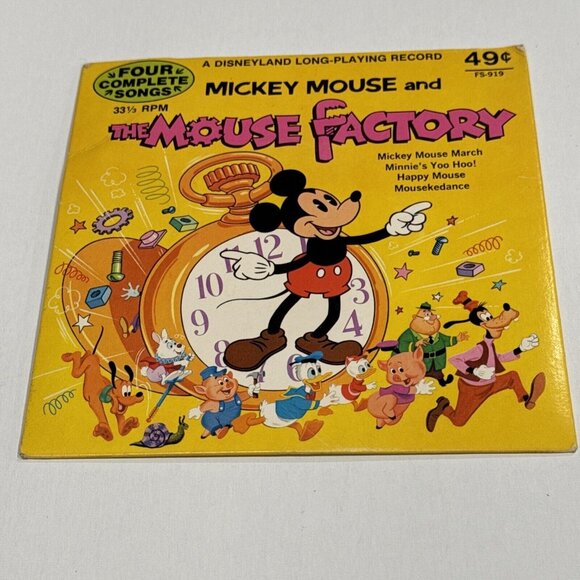 Disney | Other | Vintage Disney Mickey Mouse And The Mouse Factory 33 3 ...